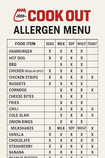 Cookout Allergen Menu 2025: Your Ultimate Guide to Safe, Flavorful Dining