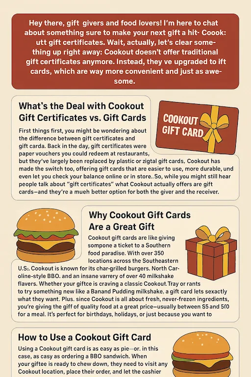 Cookout Gift Certificates: The Perfect Gift for Food Lovers in 2025!